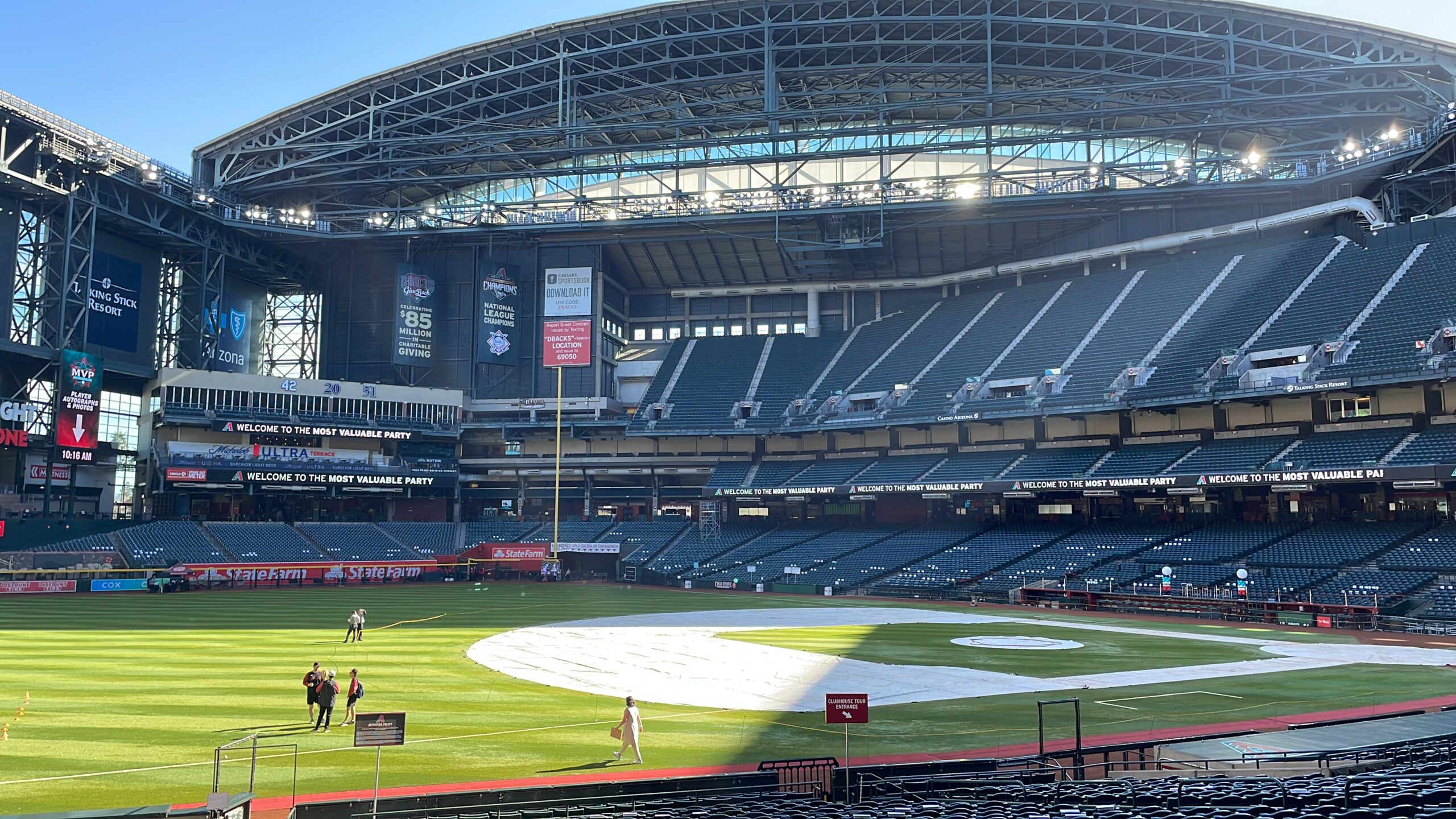 Mapa Del Estadio De Los Diamondbacks De Arizona