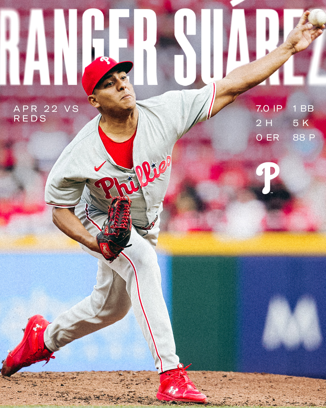 Ranger Suárez intratable en la loma con los Filis - Beisbol Mundial